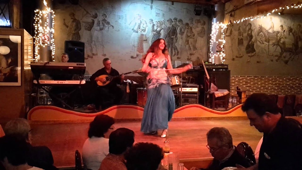 Greek night in Athens - belly dance - YouTube