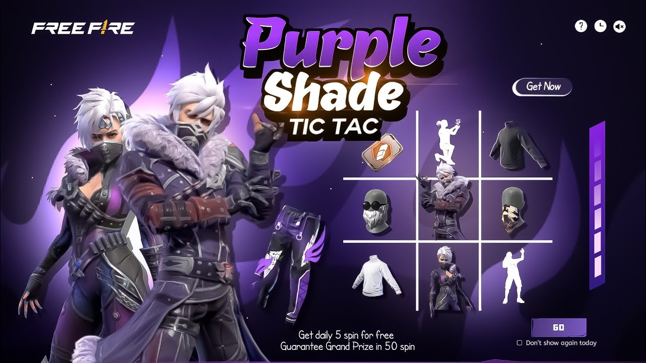 Purple Shade Bundle Return Free Fire | OB47 Winter Event Free Fire ...