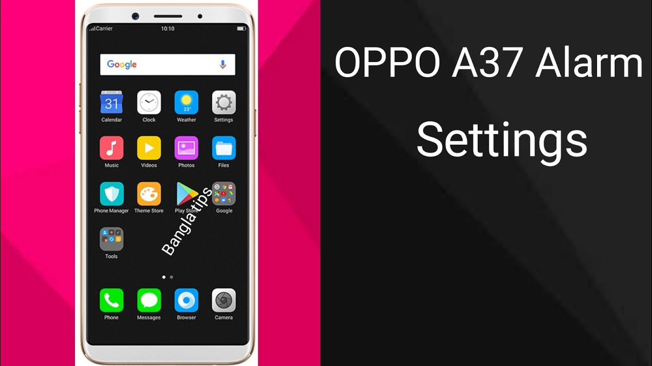 Oppo A37 Alarm Setting. Bangla Tips. - YouTube