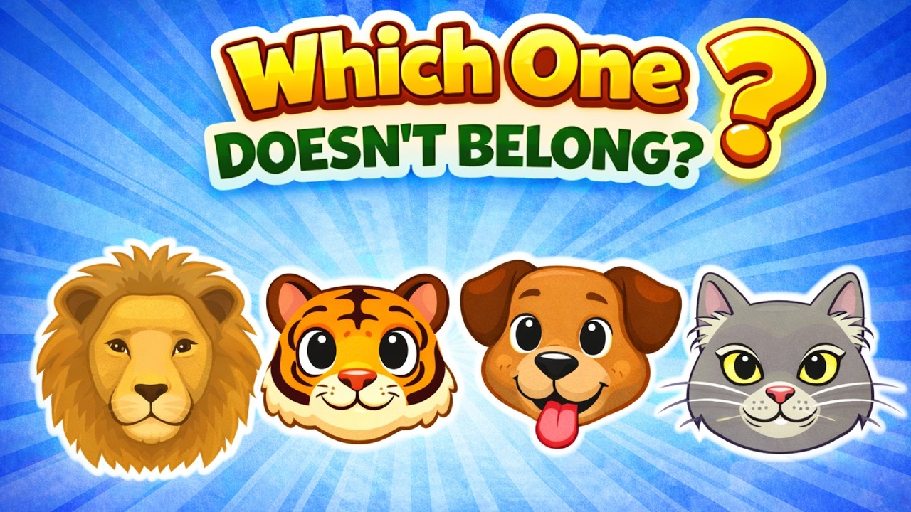 Which One Doesn’t Belong? 🤔 | Odd One Out Brain Game for Kids ...