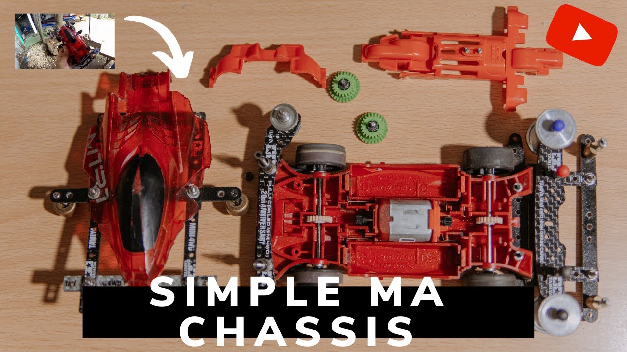 Tamiya mini 4WD | Simple MA chassis setup | maシャーシ ミニ四駆 - YouTube