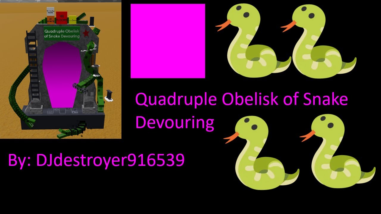 Quadruple Obelisk of Snake Devouring [QOoSD] | The Baseplate Project - YouTube