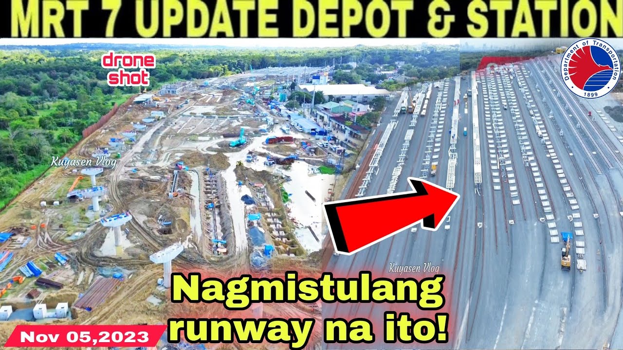 Grabe,Nagmistulang runway na! MRT 7 STATION & DEPOT UPDATE| Bulacan|Nov ...