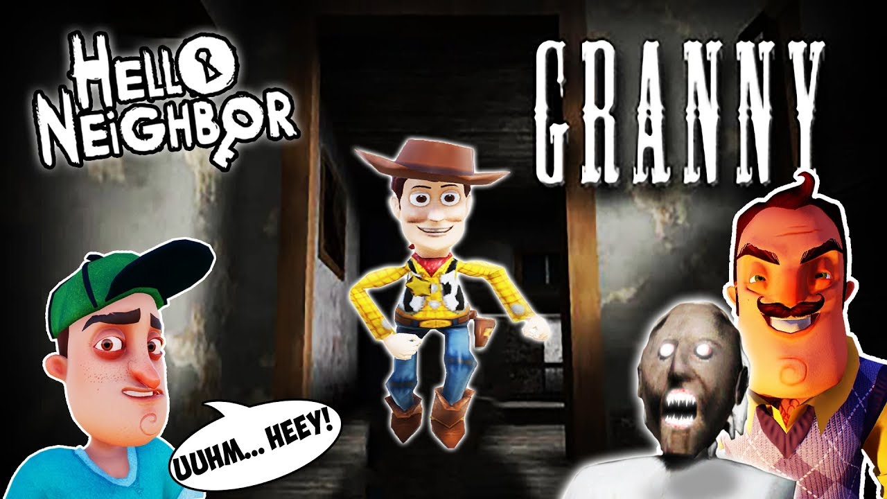 GRANNY = WOODY | Hello Neighbor Mod - YouTube