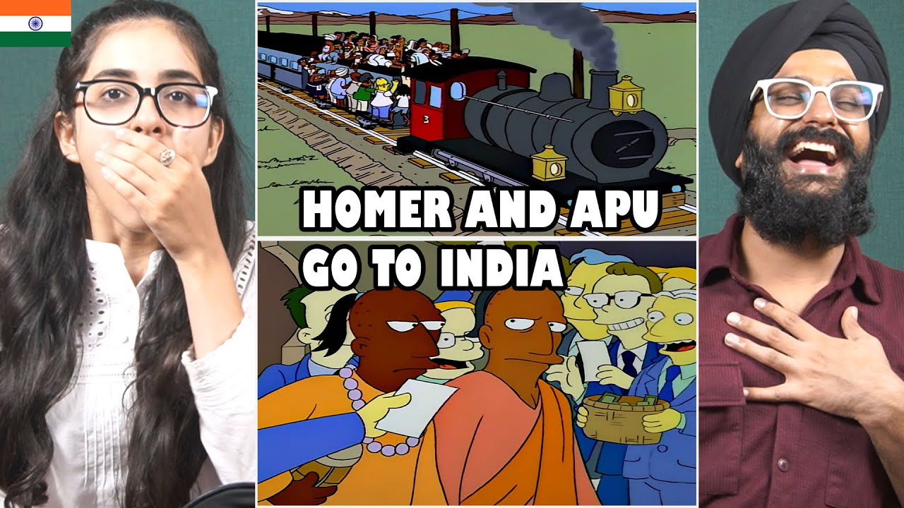 Controversial!! Indians REACT to The Simpsons: HOMER AND APU GO TO ...