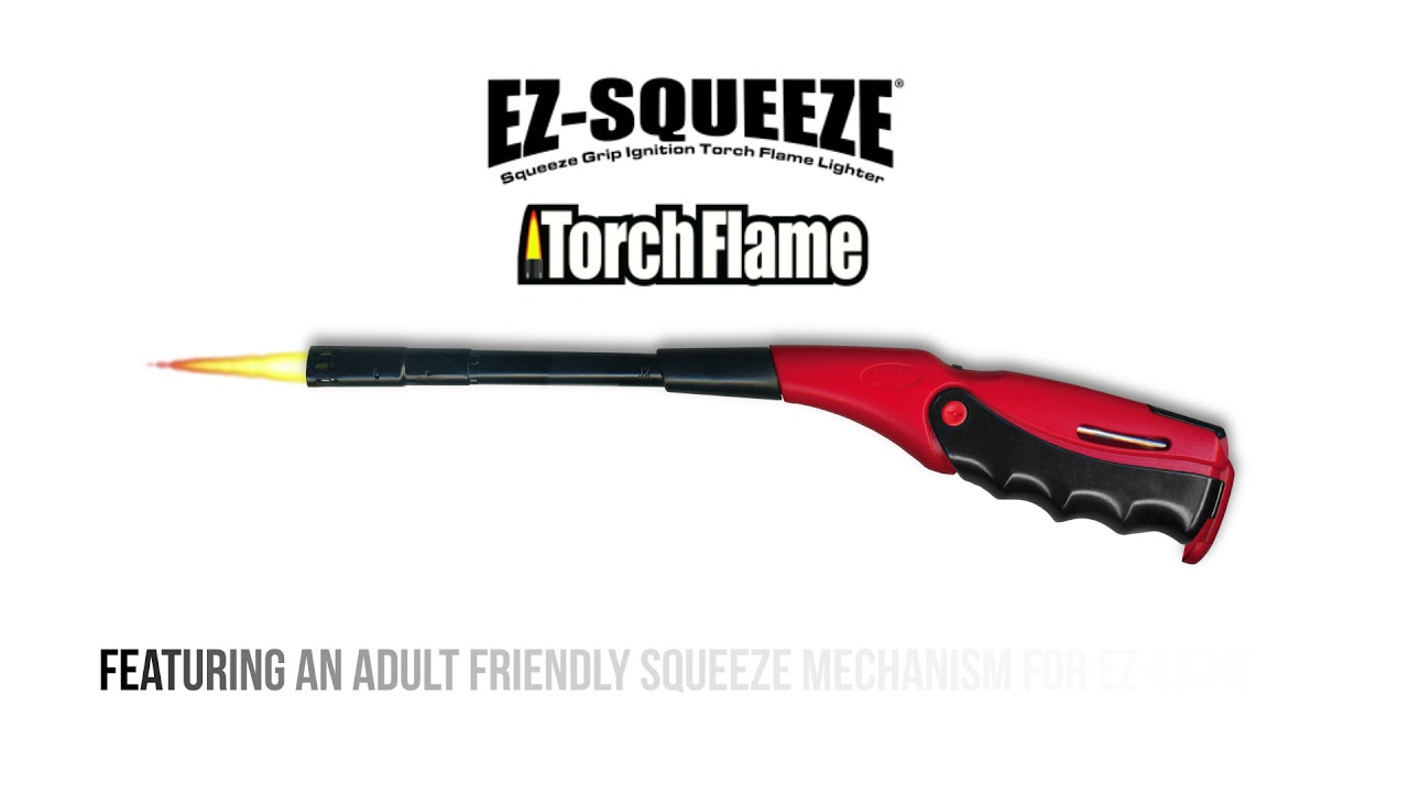 Scripto® EZ-Squeeze® Torch Flame Lighter - YouTube