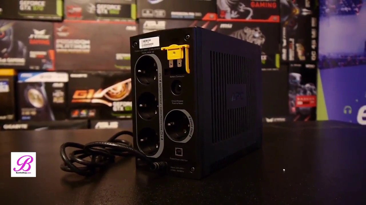 APC BACK UPS 700VA BX700U - YouTube