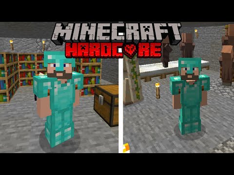 BÜYÜ MASASI,ELMAS SET ve KÖYLÜ ÜRETİM  | Minecraft Hardcore | Bölüm 4