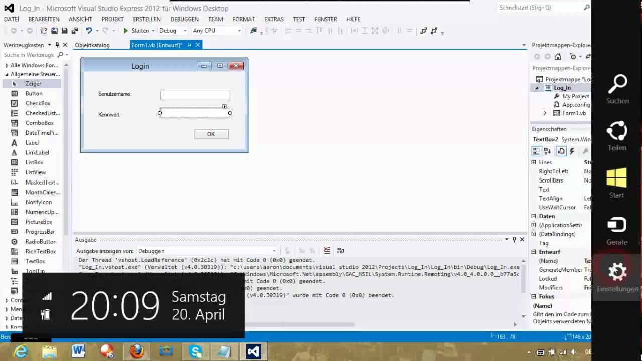 VisualBasic Tutorial - LoginForm - YouTube