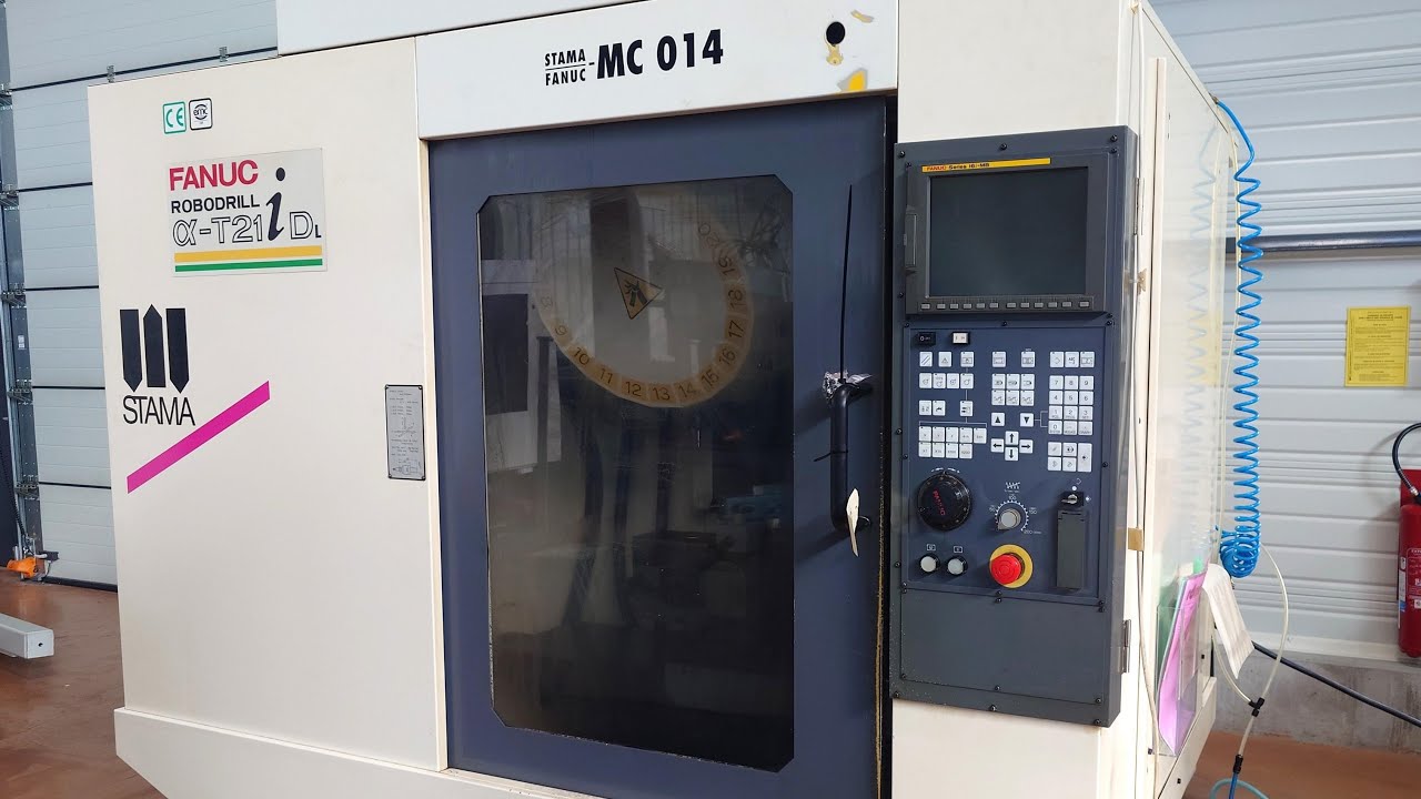 FANUC ROBODRILL ALPHA T21 iDL (Year - 2003) - YouTube