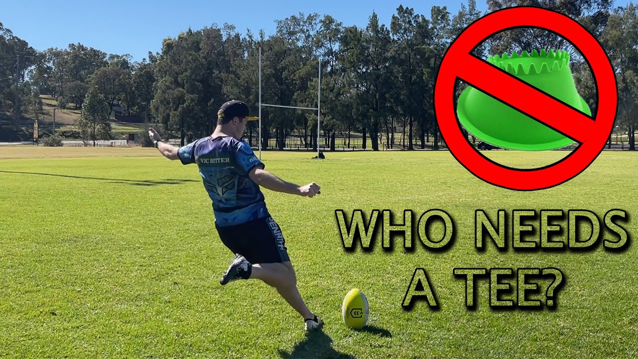 Rugby League - Goal Kicking 13 (no tee) - YouTube