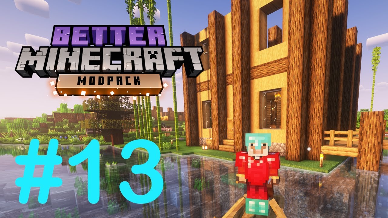 That roof ain't going to make itself - Better Minecraft Modpack #13 - YouTube