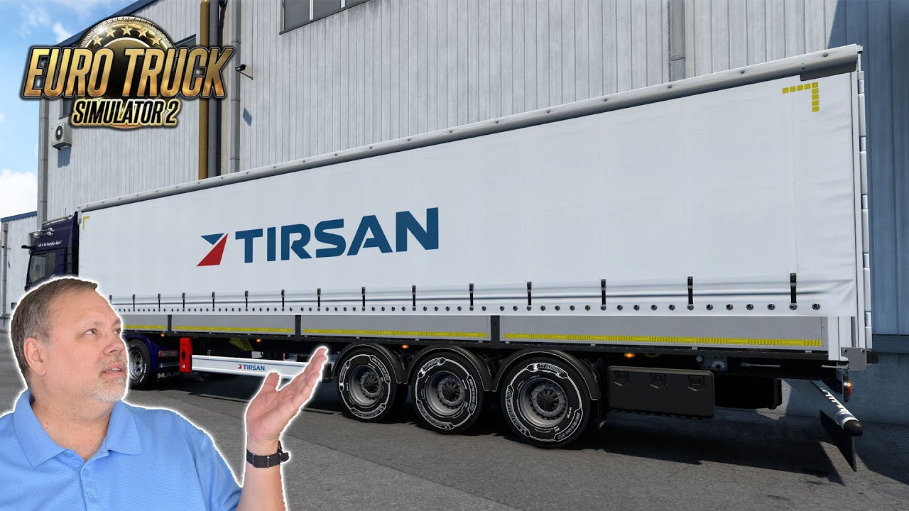 TIRSAN Trailer Pack DLC Curtainsider for Euro Truck Simulator 2 - YouTube