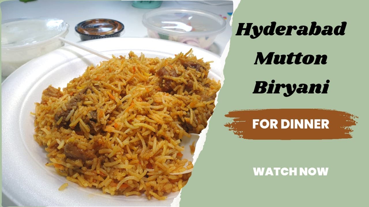 Hyderabad Mutton Biryani | By the Biryani Restaurant - YouTube