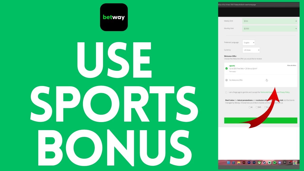 How to Use Sports Bonus on Betway 2024 | Betway Tutorial - YouTube