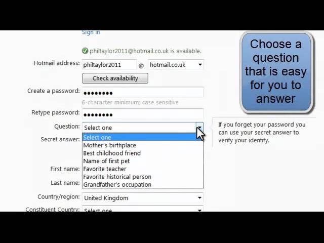 Hotmail Sign In Page Login At Your Account