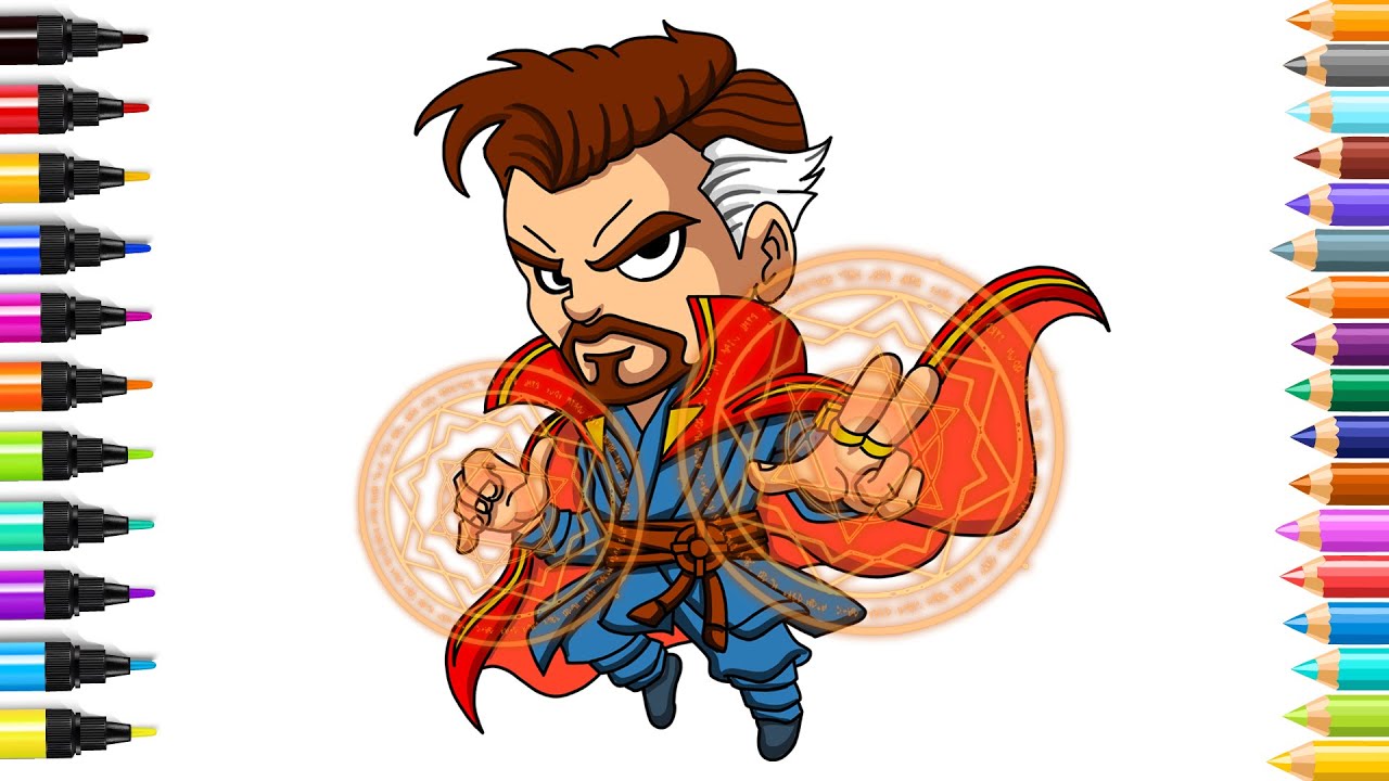 How to Draw Dr. Strange | Easy Step-by-Step Tutorial - YouTube