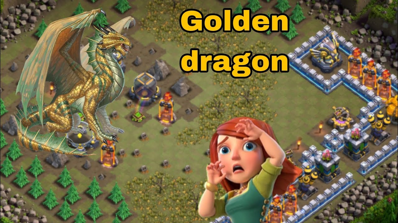 Can l defeat the golden dragon in dragon lair base?? / coc gameplay ...