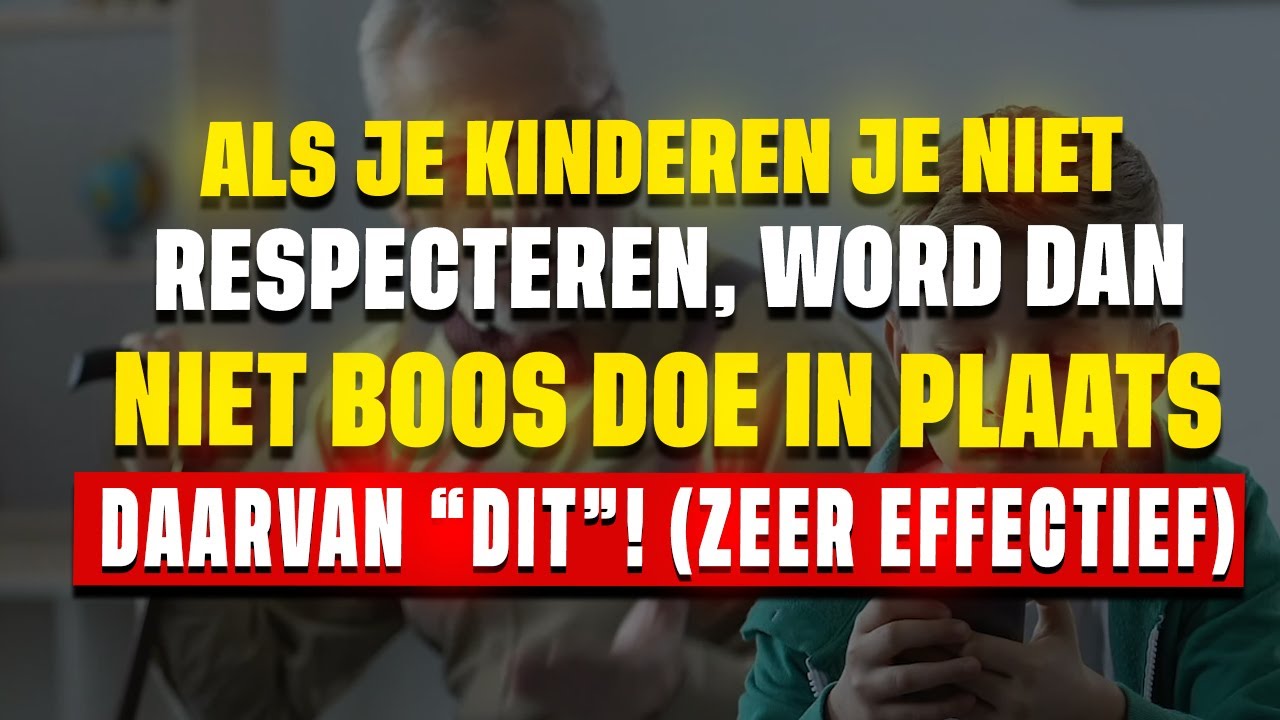 Als je kinderen je niet respecteren, doe dan DIT - 6 krachtige manieren ...