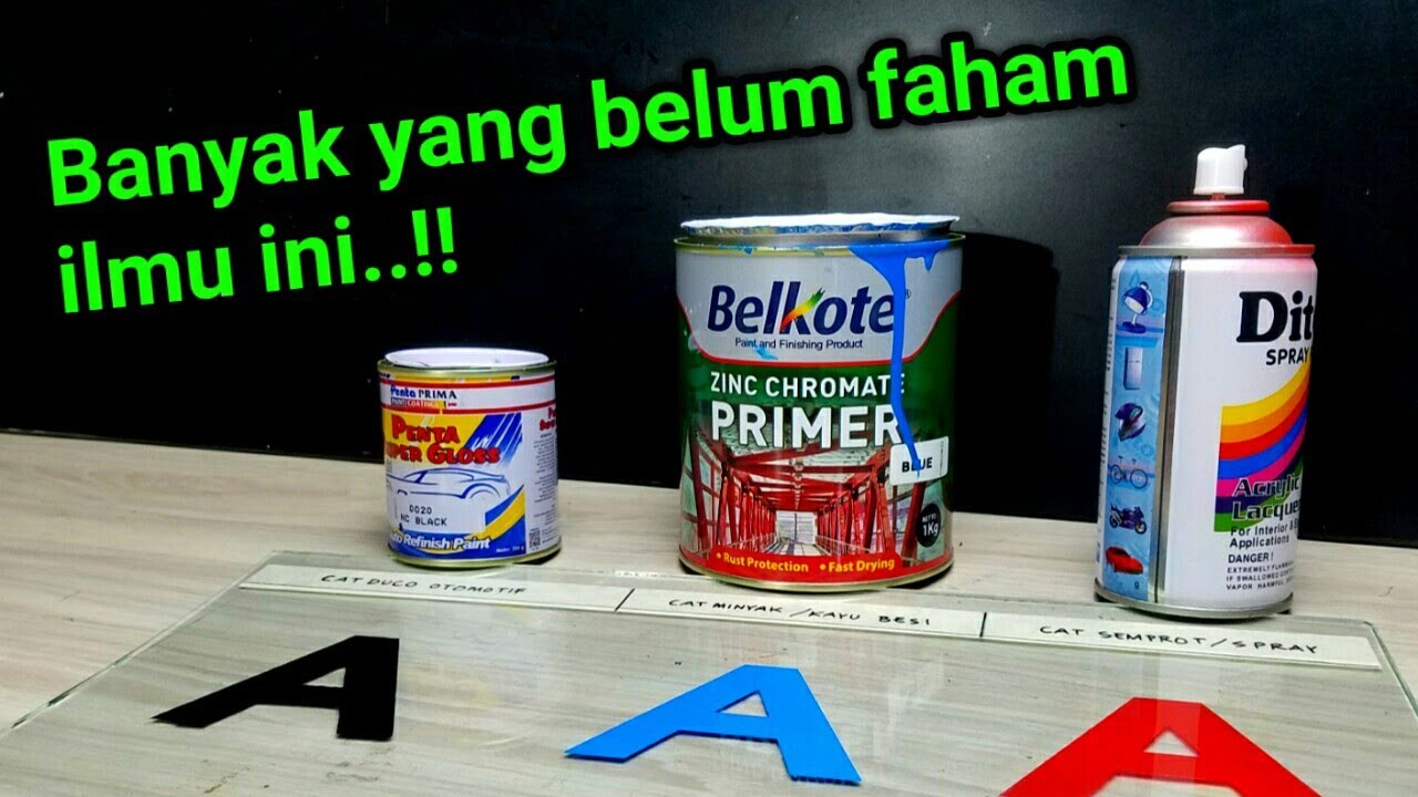 Penting diketahui..!! Jenis cat yang cocok untuk kaca dengan daya rekat ...