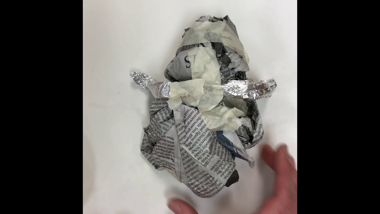 Paper Mache Frog Structure - YouTube