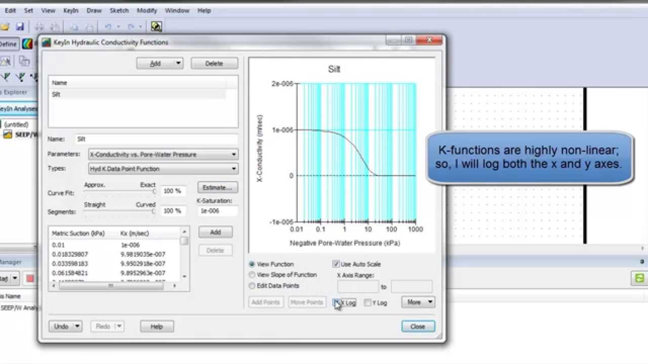 GeoStudio 2012: Estimating Hydraulic Functions in SEEP/W - YouTube