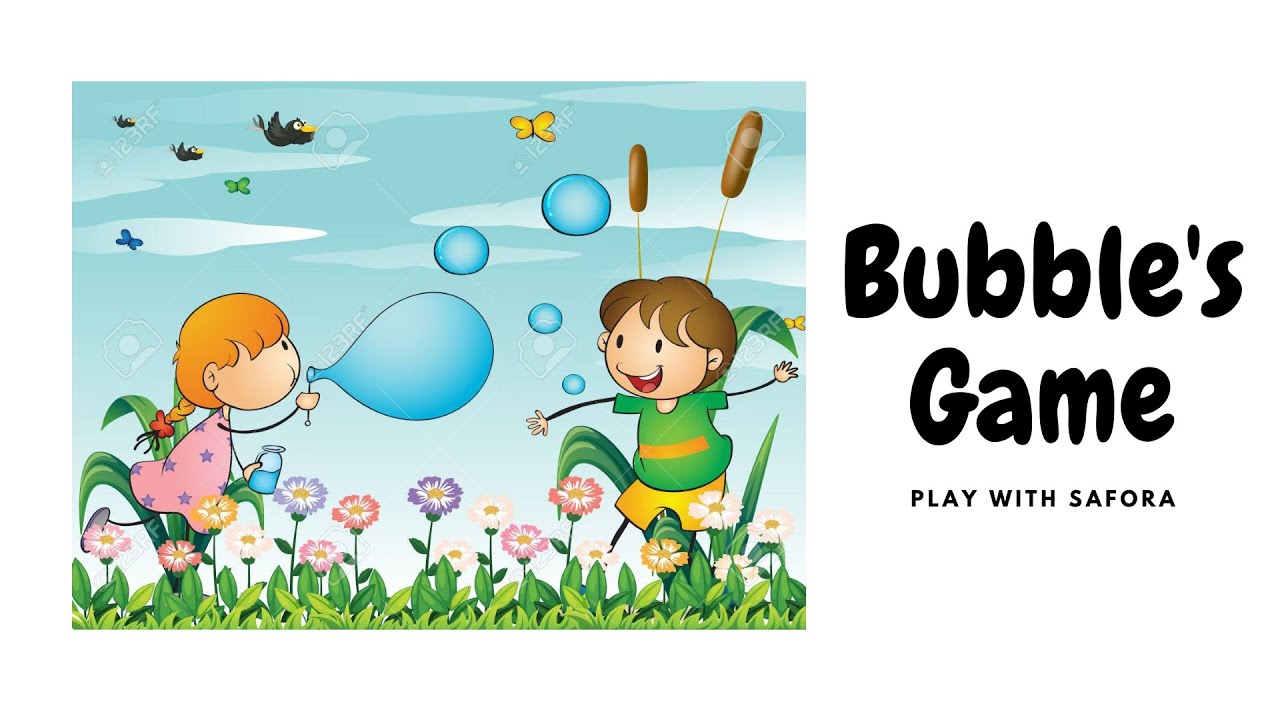 Kindergarten Kids Playing Bubbles Game | Kids | Reading | Learning ...
