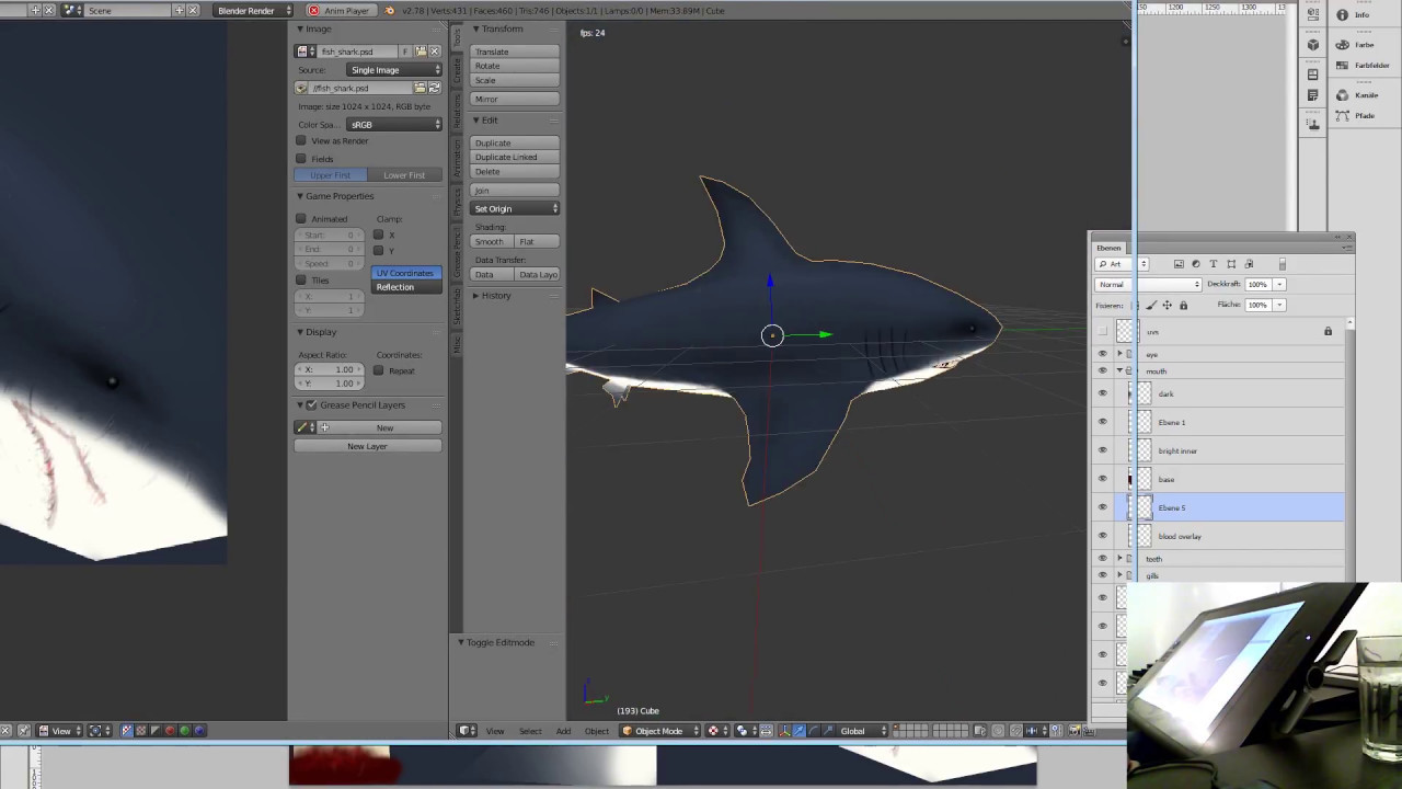 Painting A Shark Texture (30x Time Lapse) - YouTube