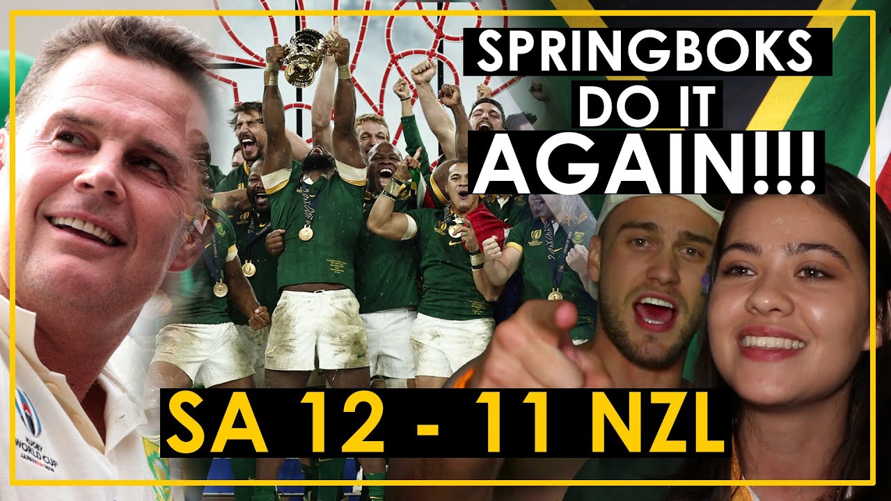 BOKS Do It AGAIN! South Africa 12 – 11 New Zealand | Springbok Fans React - YouTube