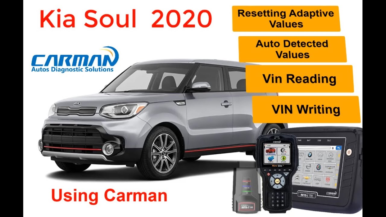 Checking Kia Soul 2020 using CARMAN Scanners - YouTube