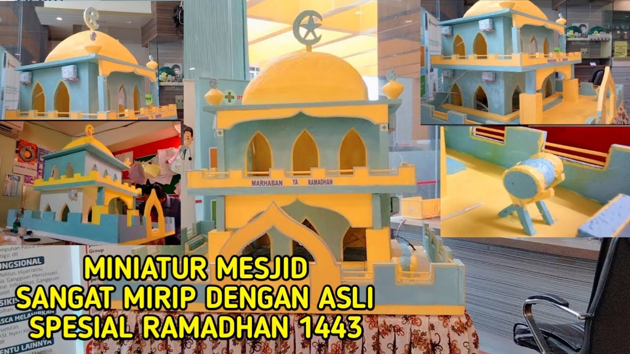 MINIATUR MESJID DARI STYROFOAM SANGAT MIRIP DENGAN ASLI || SPESIAL ...