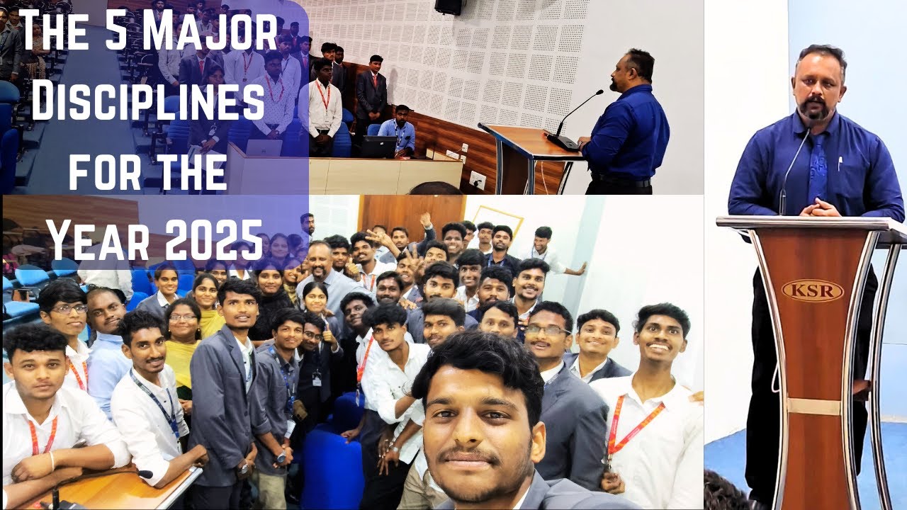 The 5 Major Disciplines for the Year 2025 | Manikandan Sundaresan - YouTube