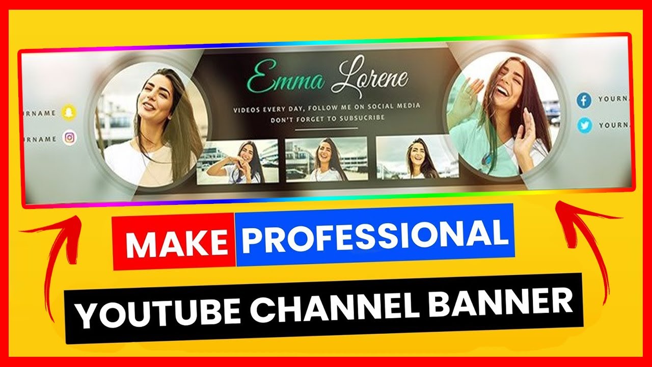 Create this AMAZING YouTube Banner in 5 minutes (FREE) - YouTube