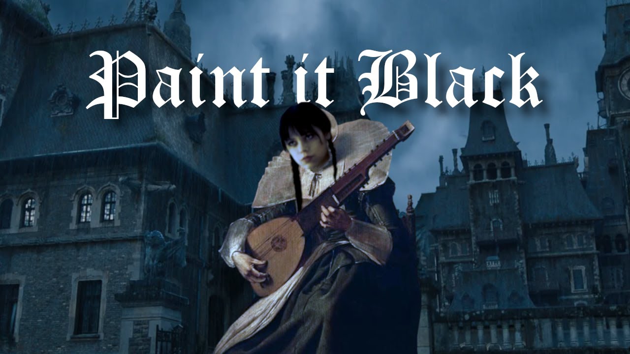 Wednesday Plays Lute - Paint it Black - Bardcore - YouTube