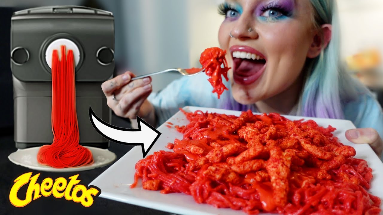 I bought a Pasta Maker and made Custom Hot Cheeto Pasta (of course ...