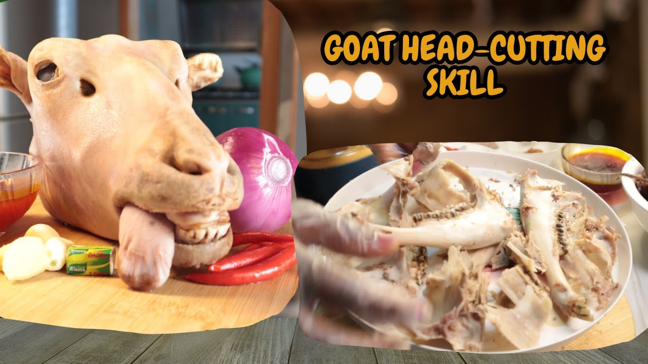 Never Take your Goat head again to a butcher| Goat Head-cutting Process ...
