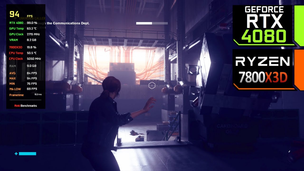 Control l RTX 4080 + Ryzen 7 7800X3D l 1440p RTX ON Ultra Graphics ...