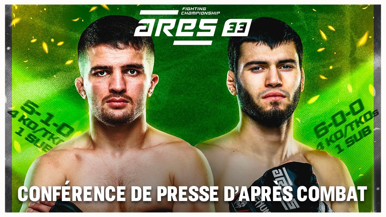 ARES 33 : La conférence de presse d'après combat ! - YouTube