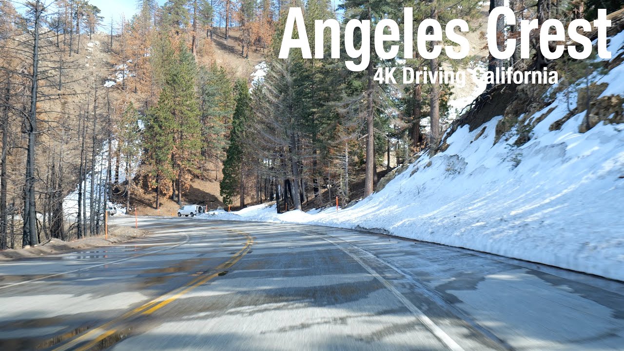 [4K] Los Angeles🇺🇸 - Scenic Drive - Driving Angeles Crest Highway ...