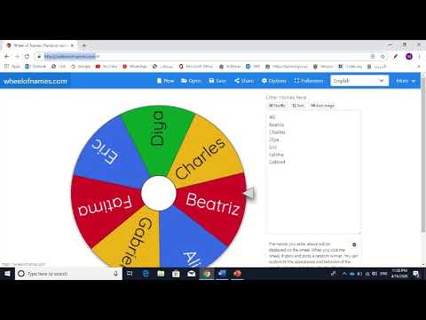 شرح موقع wheelofnames.com - YouTube