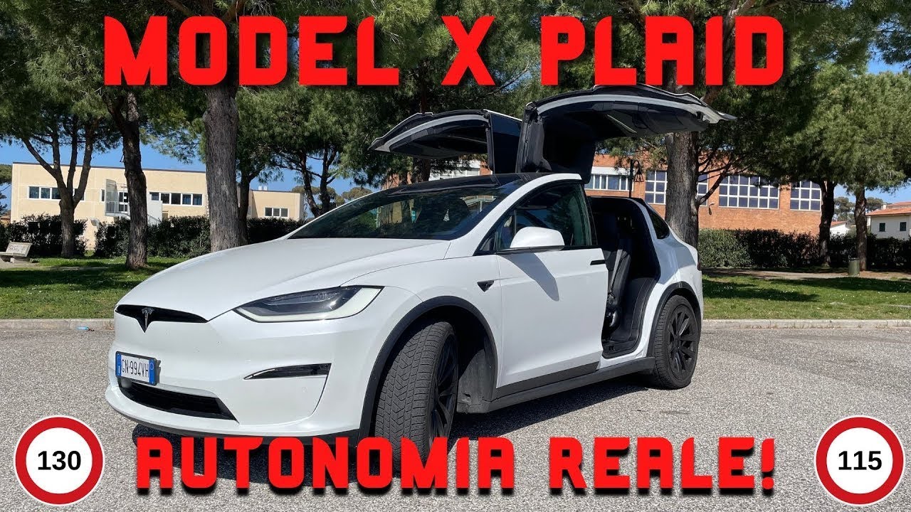 Model X Plaid - La più (in)efficiente??? Prova di autonomia⚡️Lampi ...