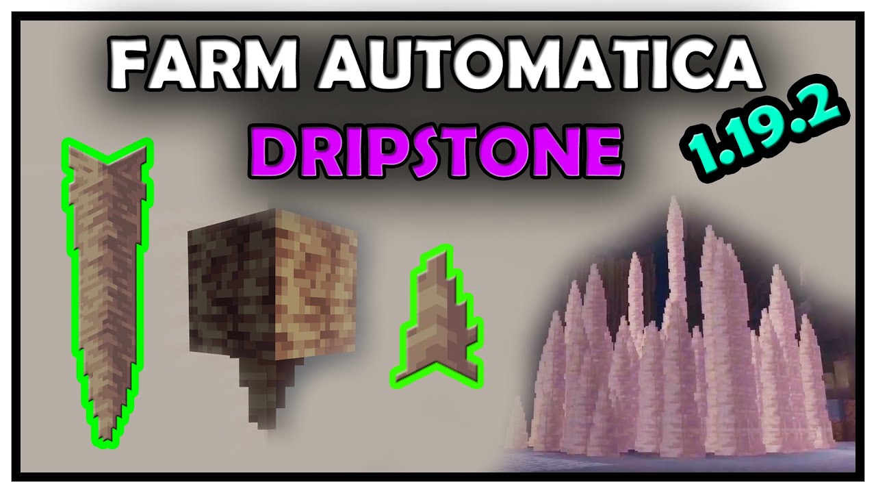 Come fare una farm AUTOMATICA DRIPSTONE infinita e semplice | MINECRAFT ...