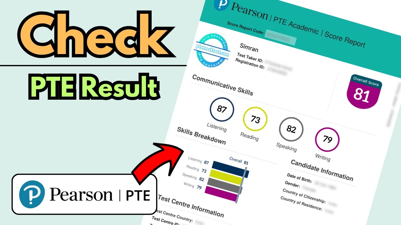 Check PTE Result Online | Verify PTE Result Score Card Online - YouTube