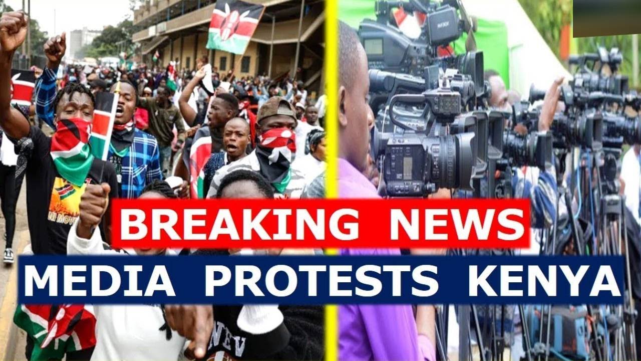 LIVE: NATIONWIDE MEDIA PROTESTS kicks off in Nairobi!! - YouTube