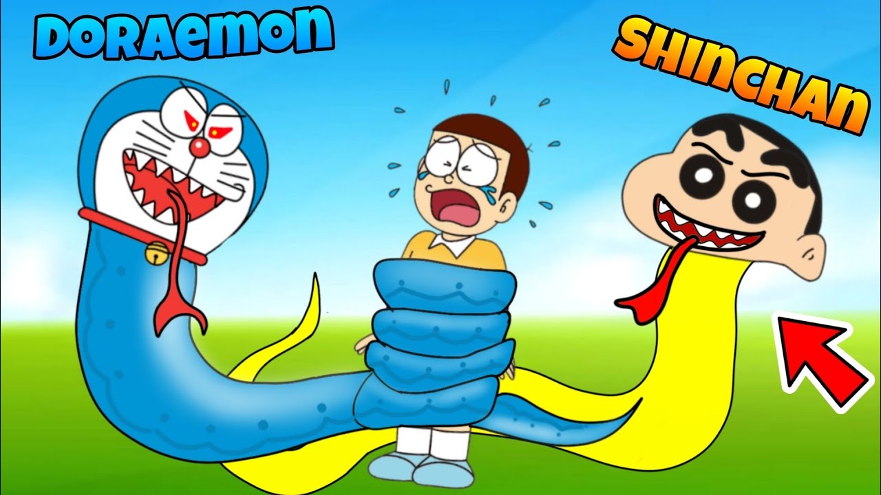 Snake Shinchan And Doraemon Kill Nobita 😱😱 | Shinchan And Nobita Game ...