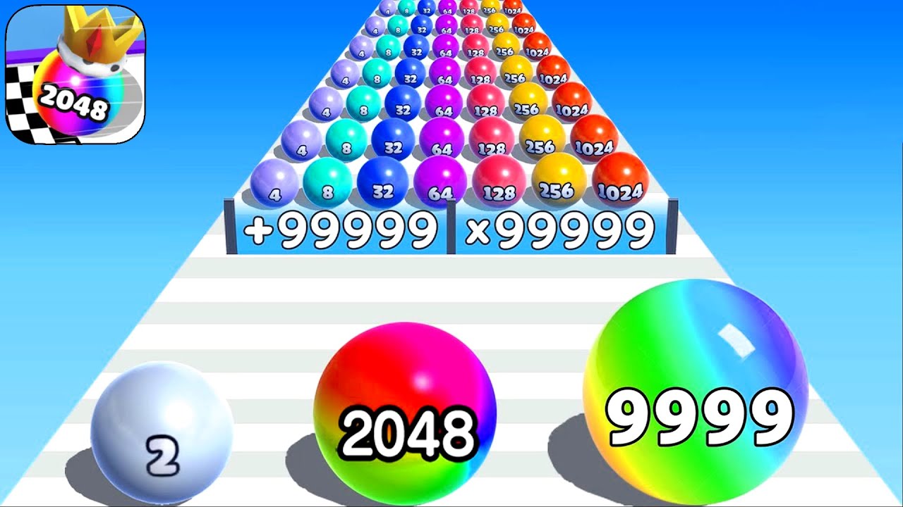 Top Free Gameplay Ball Merge Run Walkthrough All Levels Satisfying ...