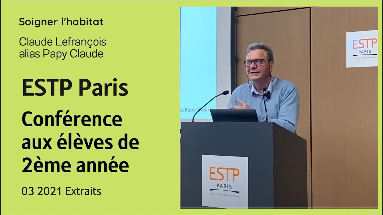 Conférence à l'ESTP : Pourquoi moins isoler ? - YouTube