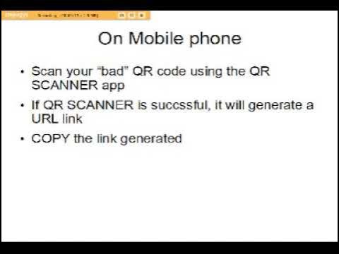Easy method to recover damaged QR code - YouTube