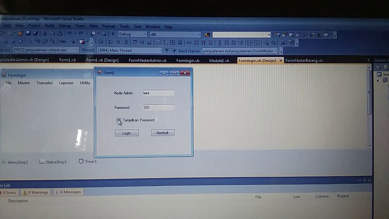 Tampilan penjualanan vb.net - YouTube