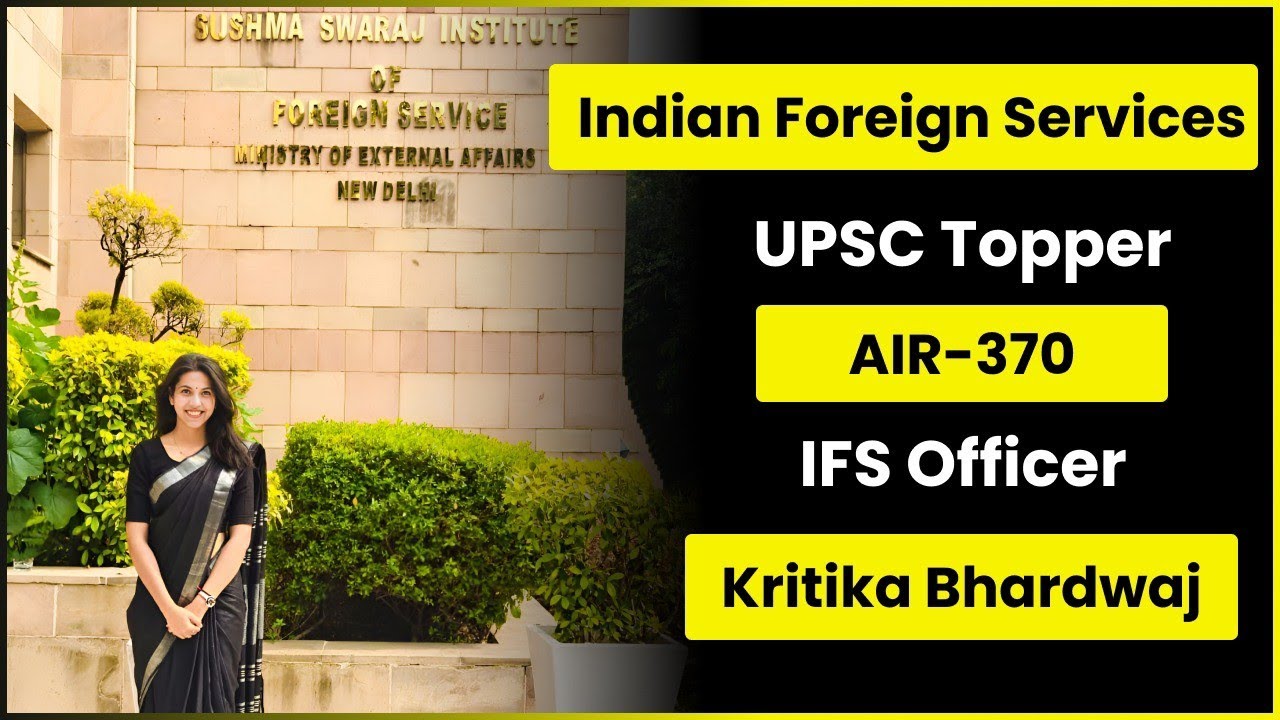 IFS Kritika Bhardwaj | Rank 370 | UPSC 2023-24 | LBSNAA | IFS | #lbsnaa ...
